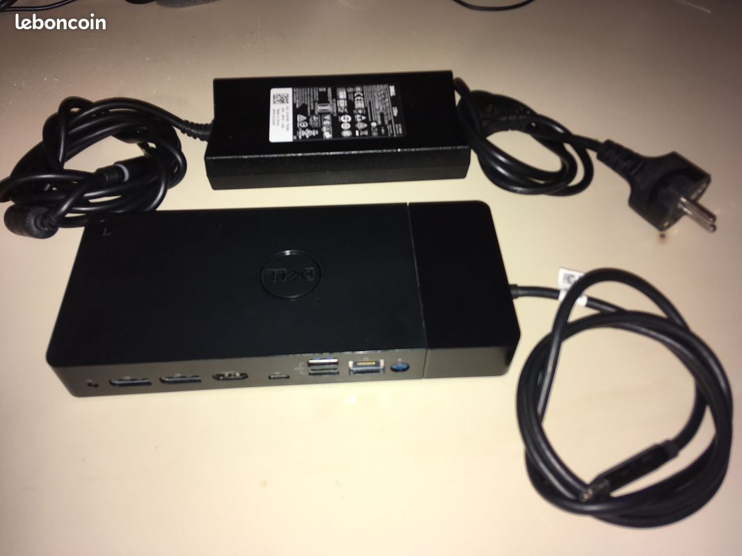 Station d'accueil USB C Dell WD19 + alim 130 W - Accessoires informatique