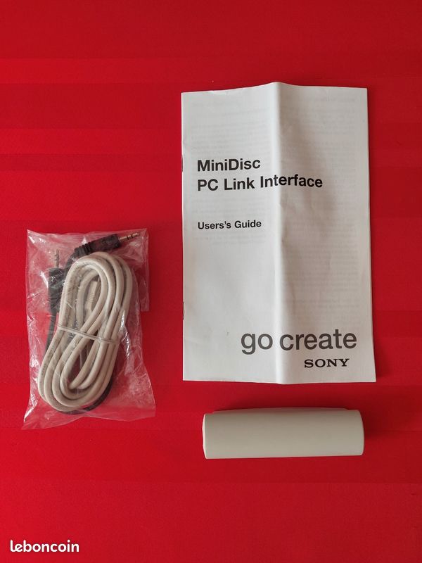 Interface PC Sony MiniDisc neuve - câble et notice d’origine - Photo ...