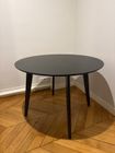 Table à manger ronde noire IKEA LISABO - 105 cm - Ameublement