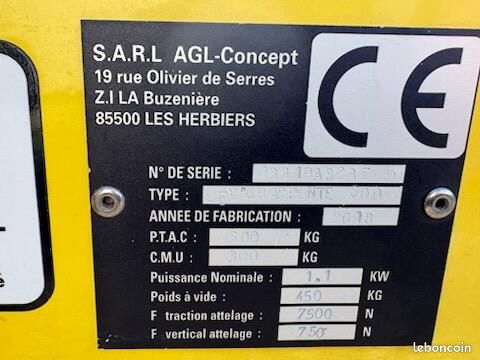 Lève-charpente AGL type " LEV-CHARPENTE-800 " avec option " OSSATURE ...