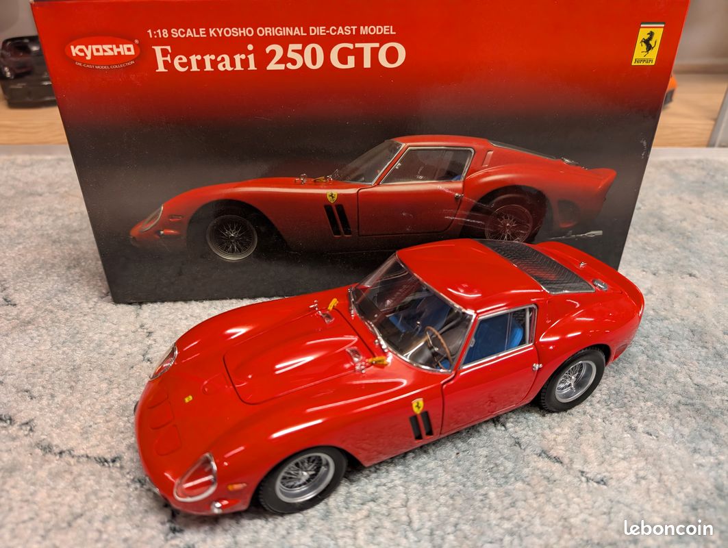 RARE Ferrari 250 GTO rouge kyosho 1/18 08431R - Modélisme