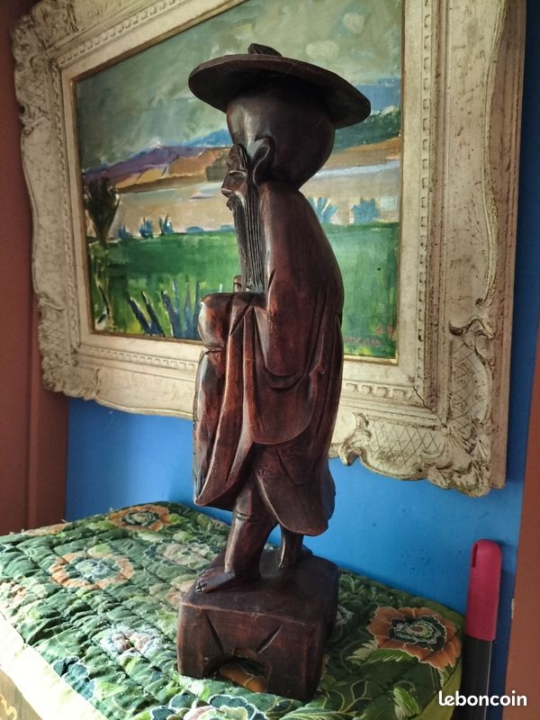 Statuette Vietnamienne en bois dur - Décoration