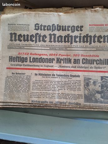 Vieux journaux -Collection d'occasion - leboncoin