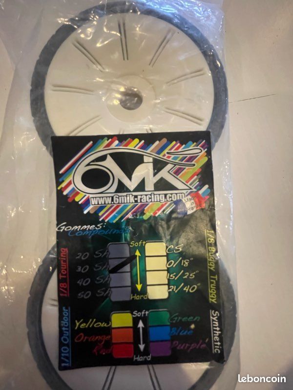 Pneus Rally-Game 1/8 INDY montés sur jantes 6-MIK - Modélisme