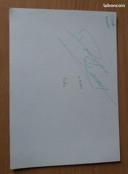 Autographe Dominique Sarron - Collection