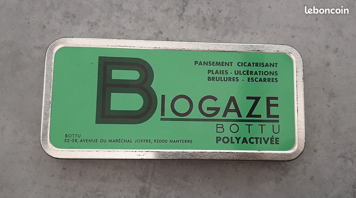 Boîte médicale vintage Biogaze BOTTU - Fer et plastique - - Collection