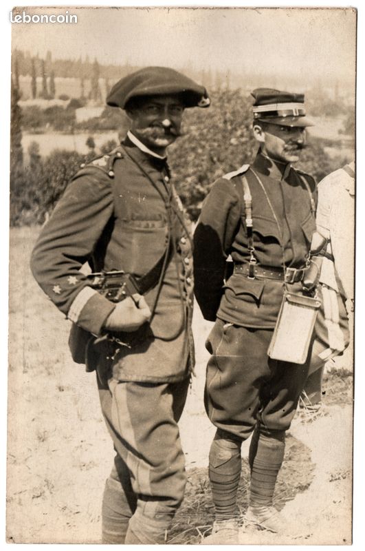 Photo carte originale ww1 officier chasseur Alpin soldats 14 18 ...