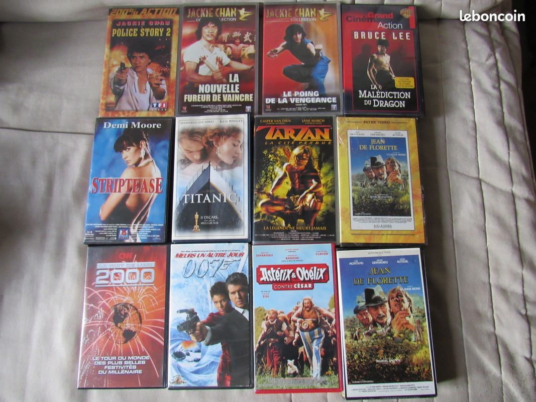 Cassettes vidéo K7 VHS Sécam films cinéma - DVD - Films