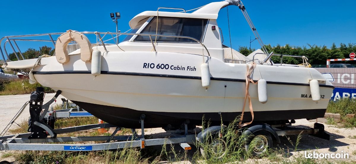 Bateau Rio 600 Cabin Fish 98 Parfait pour la Pêche et la Croisière ...
