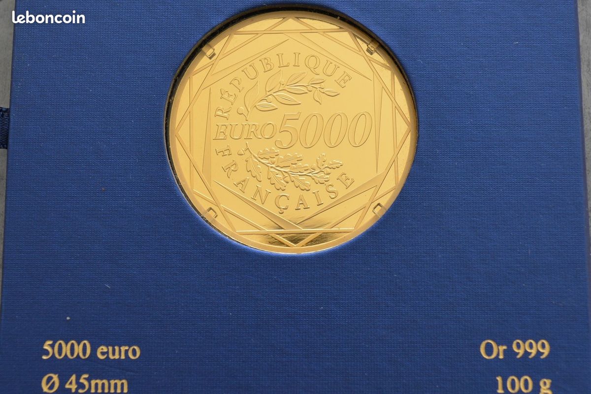 Pièce 5000 euros or type COQ de 2016 - Collection