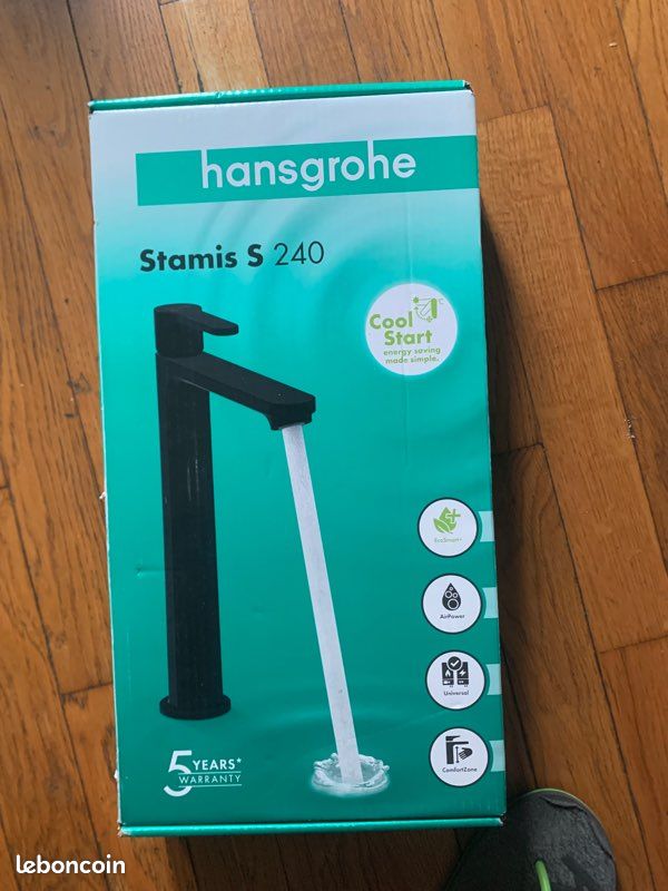 Hansgrohe mitigeur Stamis S240 noir neuf - Bricolage