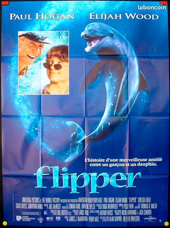 FLIPPER - Alan Shapiro (1996) GRANDE AFFICHE ORIGINALE DE CINEMA ...