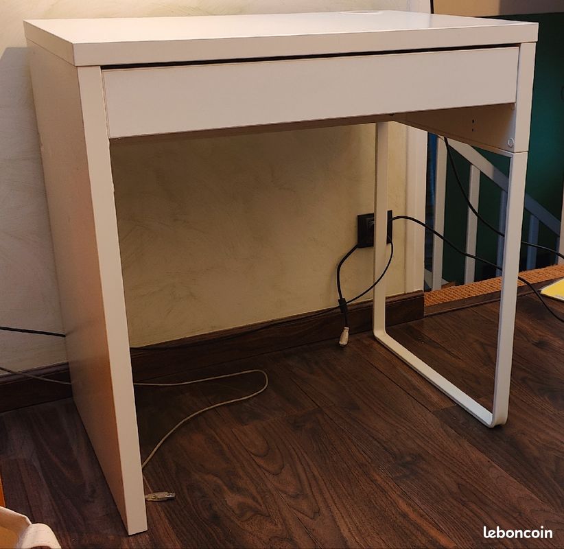 Bureau Ikea Micke Blanc - TICOO - Équipements & Fournitures de bureau