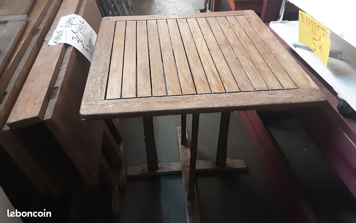 Tbles pliantes 8 disponibles 1,20x0,80 - Équipements pour restaurants ...