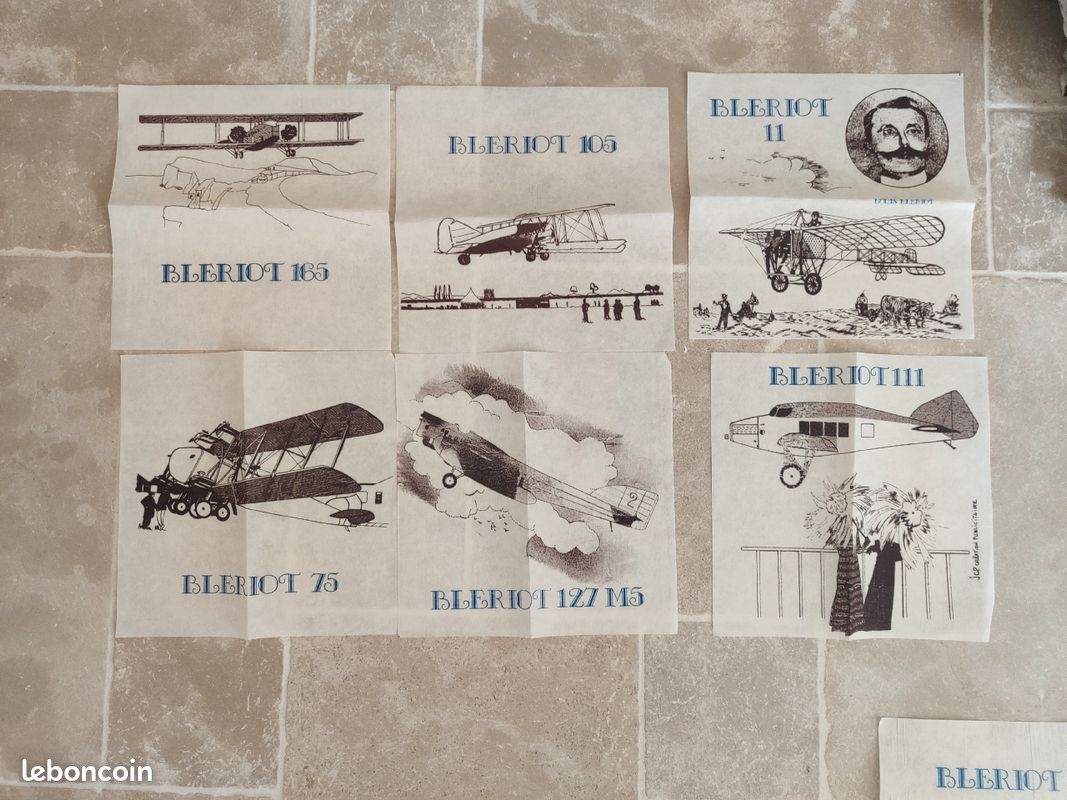 Dessin Blériot sur feutrine - Collection