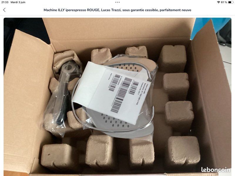 BRADE machine iperespresso ILLY neuve GARANTIE 2 ans - Électroménager