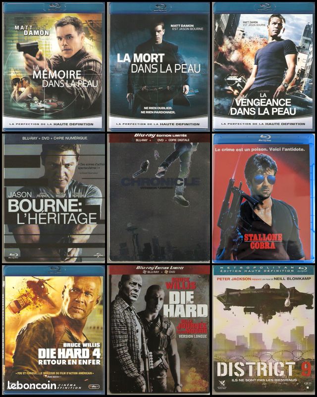 Collection 100 blu-ray 1080p 4K 3D steelbook - DVD - Films