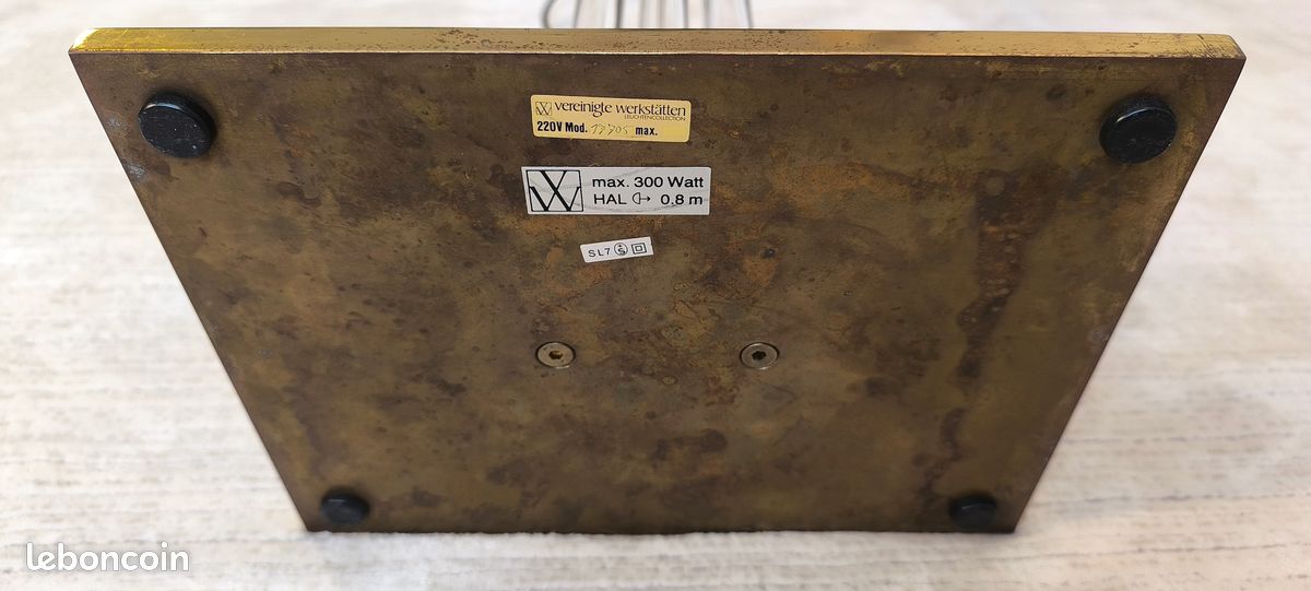 💎 Magnifique et rare lampadaire Allemand signé Vereinigte Werkstätten ...