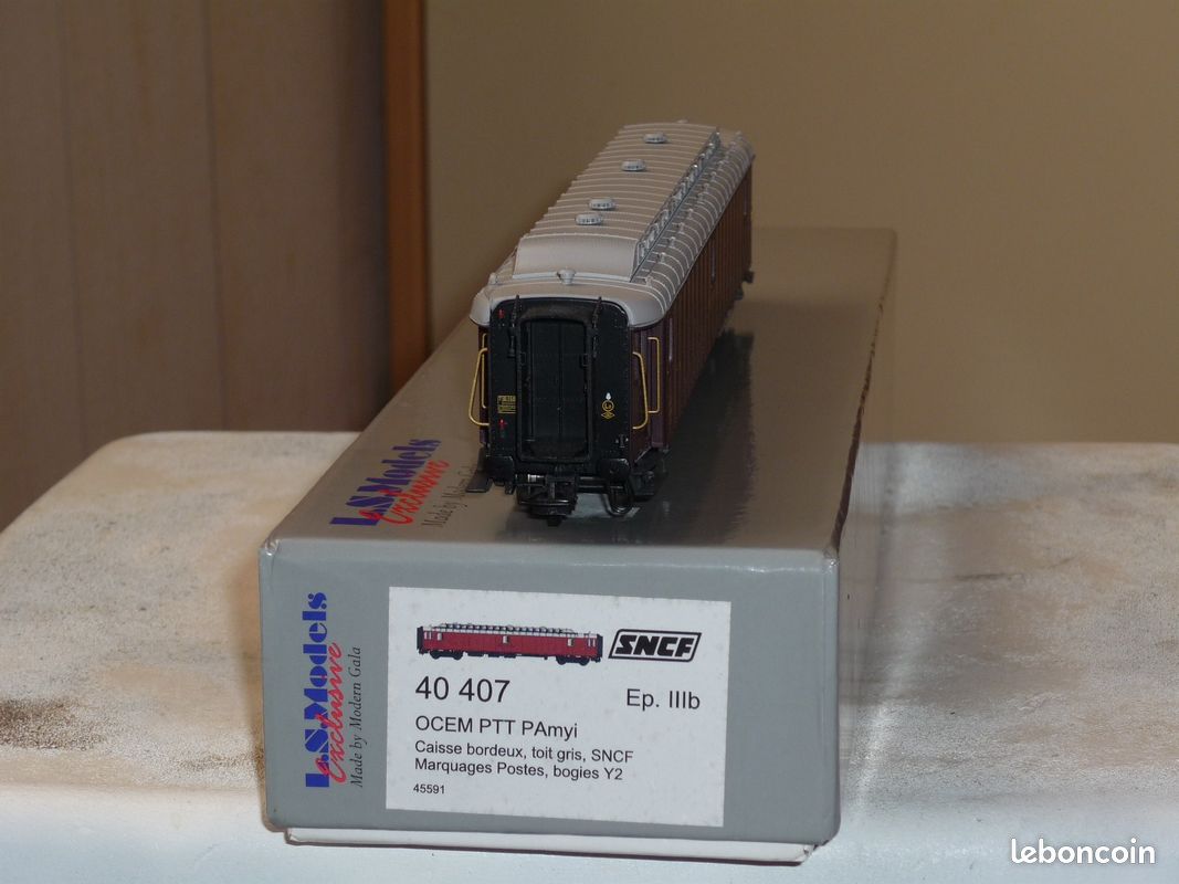 Voiture Postale Postes SNCF L.S.Models HO Ref 40407 - Modélisme