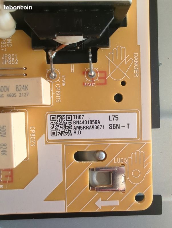 Carte alimentation Samsung UE70AU7105KXXC – Testée et fonctionnelle ...