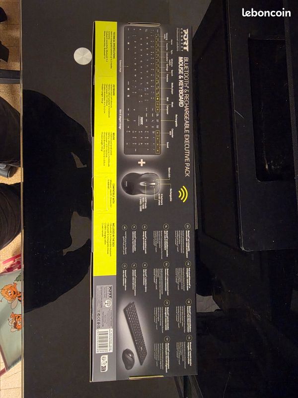 Port Connect Pack sans Fil Bluetooth Rechargeable : Clavier et Souris ...