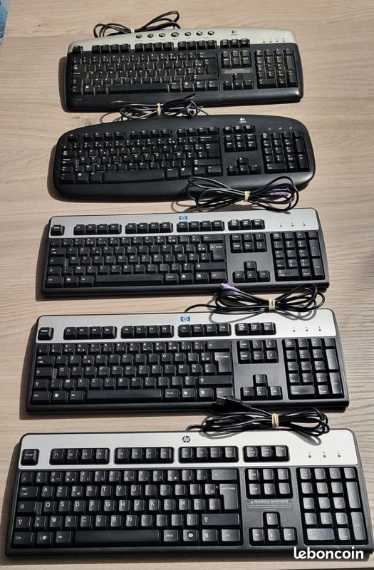 Lot claviers Logitech et Hp - Accessoires informatique