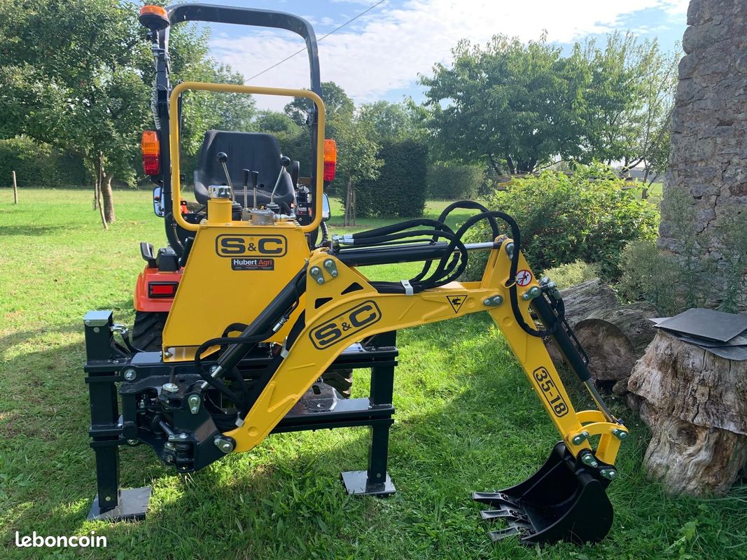 Pelle retro S&C 35-18 pour micro tracteur - Matériel agricole