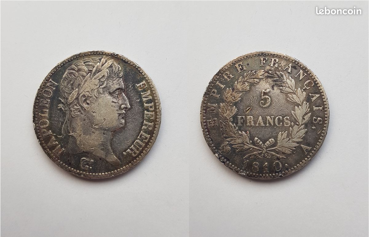5 francs Napoléon 1810 A - Collection