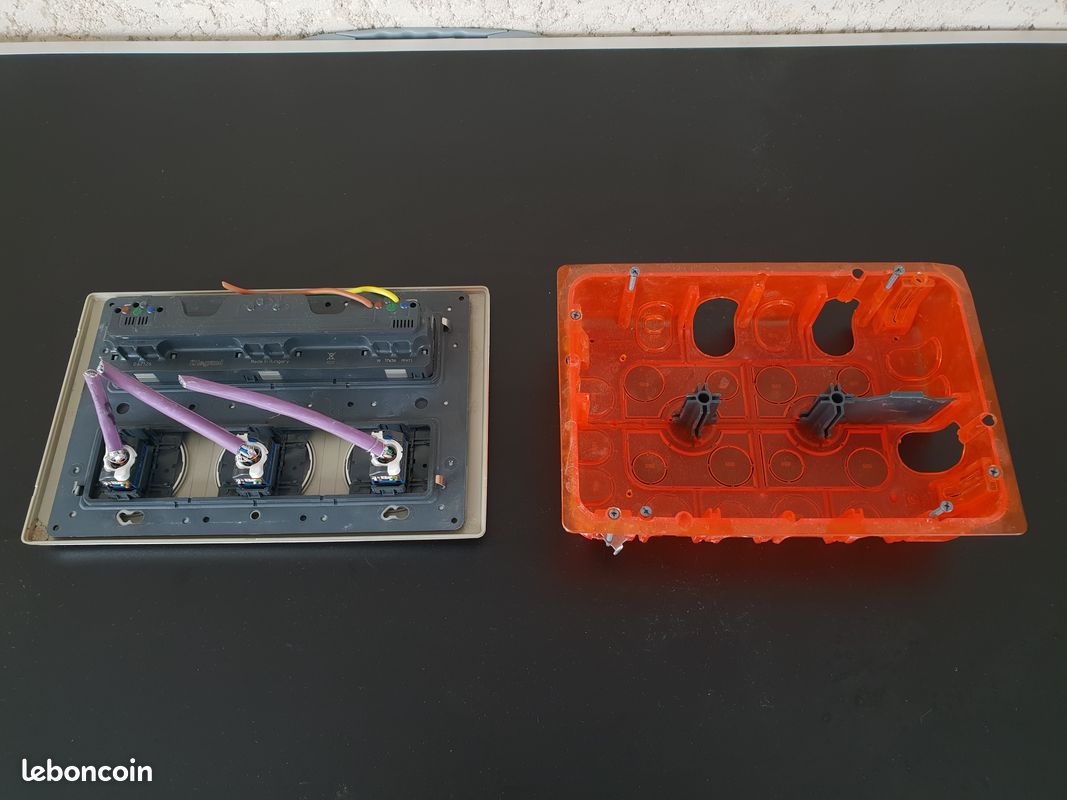 Legrand Celiane Titane : Kit 6 postes/modules complet : 3PC & 3 RJ45 ...