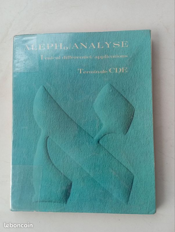 Aleph0/Analyse Terminale CDE, Hachette 1971 - Livres