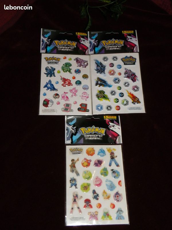 Lot de 3 paquets de Stickers Autocollants Panini Pokémon Diamond and ...