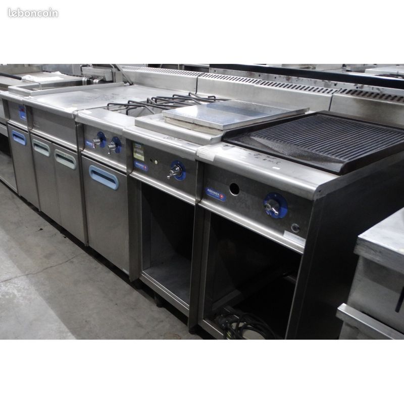 Ouest79 - ENSEMBLE FRITEUSE + NEUTRE + 2 FEUX + PLANCHA + GRILL ...