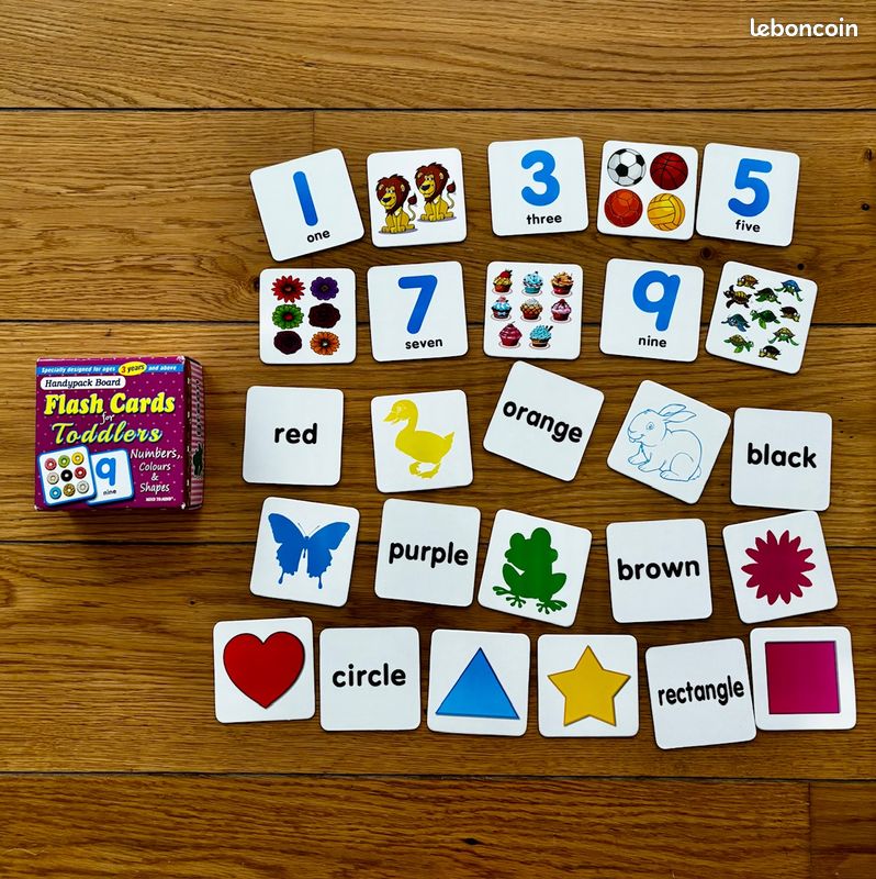 Cartes flash pour tout-petits (anglais) – Nombres, formes et couleurs ...