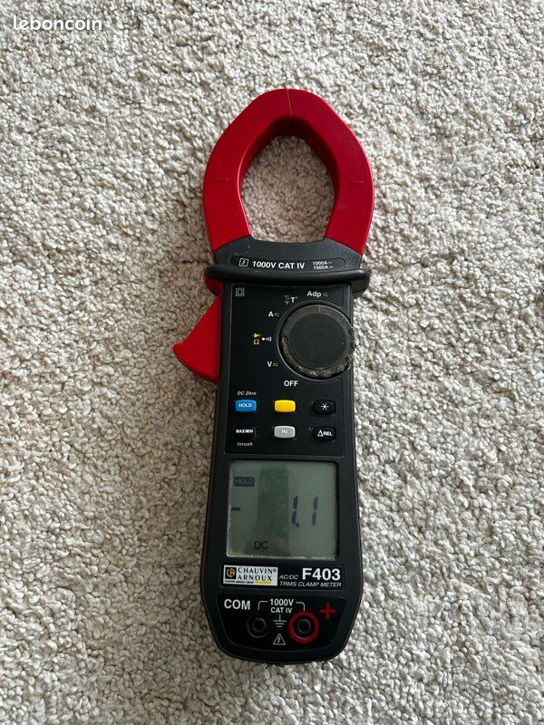 Ampèremètre, voltmètre Mesure température chauvin Arnoux model F403 ...