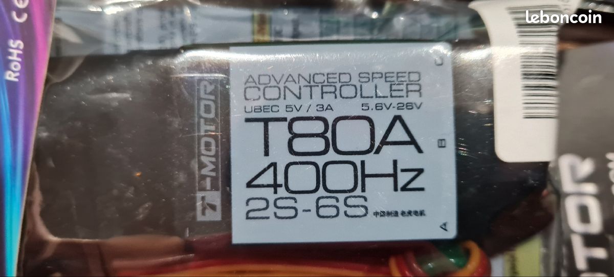 Controleur T-Motor T80A neuf - 50e - Modélisme