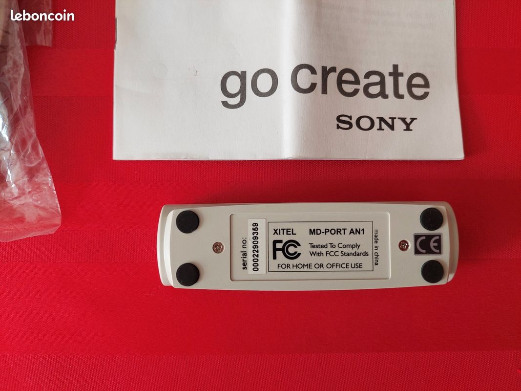 Interface PC Sony MiniDisc neuve - câble et notice d’origine - Photo ...