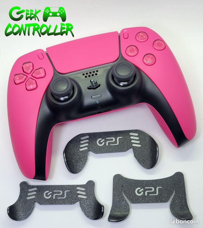 Manette Ps5 avec palettes interchangeables 120 garantie 1 an Pink ...