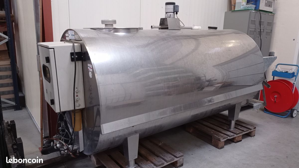 Tank à lait cuve inox 2000L - Matériel agricole