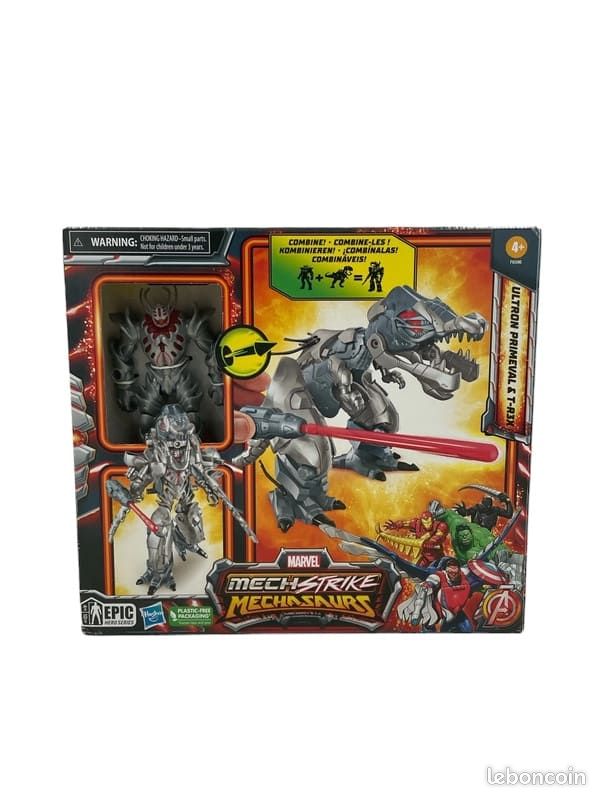Figurines Marvel Mechstrike Mechasaurus Ultron Primeval & T-rex Hasbro ...