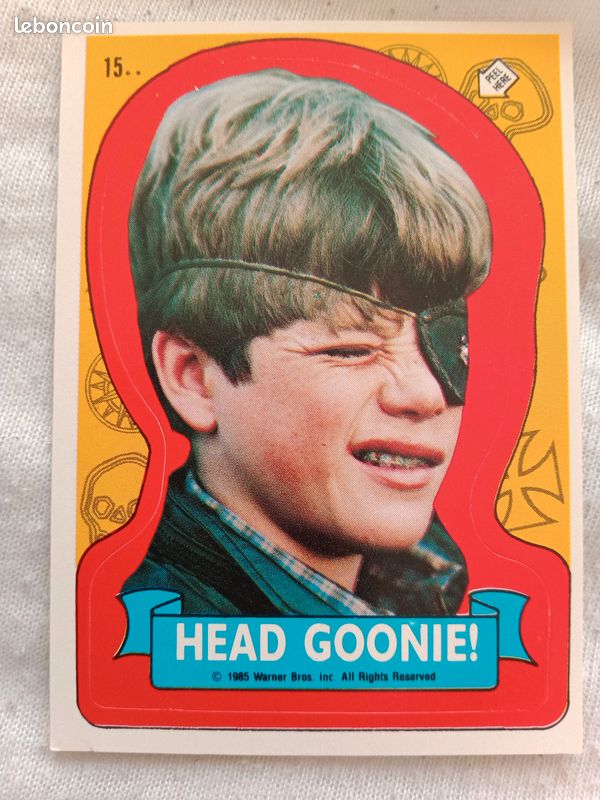 Rares cartes stickers du film Les Goonies (Topps, 1985) - Collection