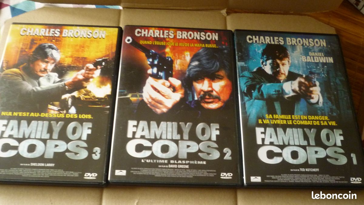 3 dvd Family of Cops 1 / 2 /3 charles bronson - DVD - Films
