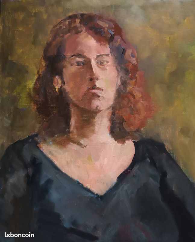 Tableau peinture à l huile 33x41cm - Décoration