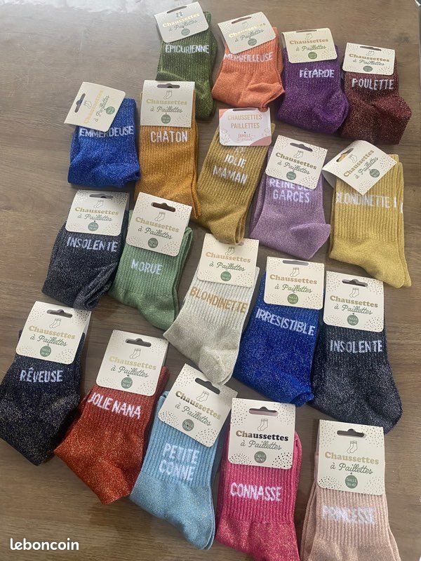Chaussettes a paillettes - Vêtements