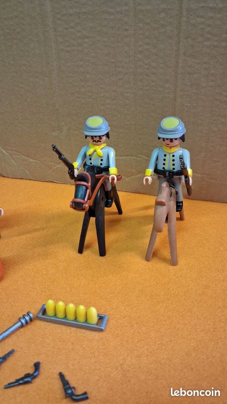 Playmobil artillerie soldats nordiste cavalerie soldats sudiste - Jeux ...