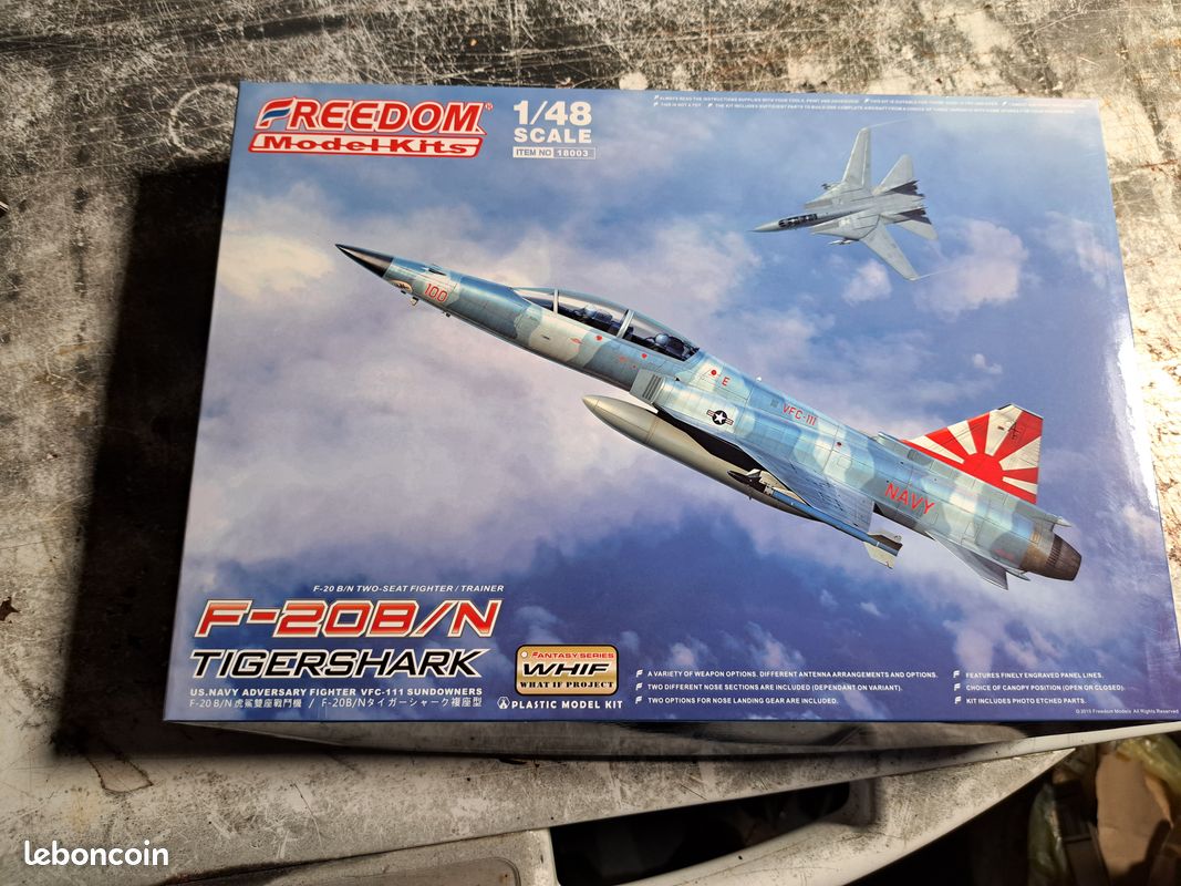 Freedom maquette avion 18003 F-20B/N Tigershark U.S. Navy Adversary ...