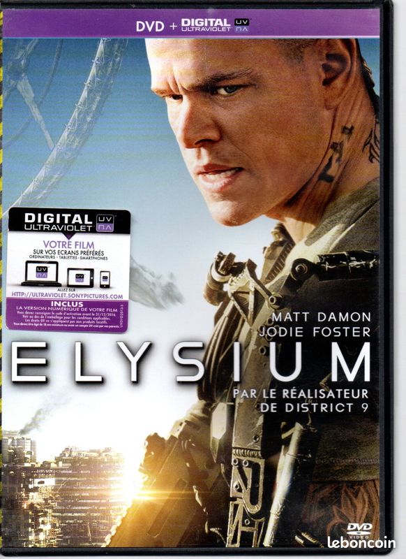 DVD: Elysium / Matt Damon - DVD - Films