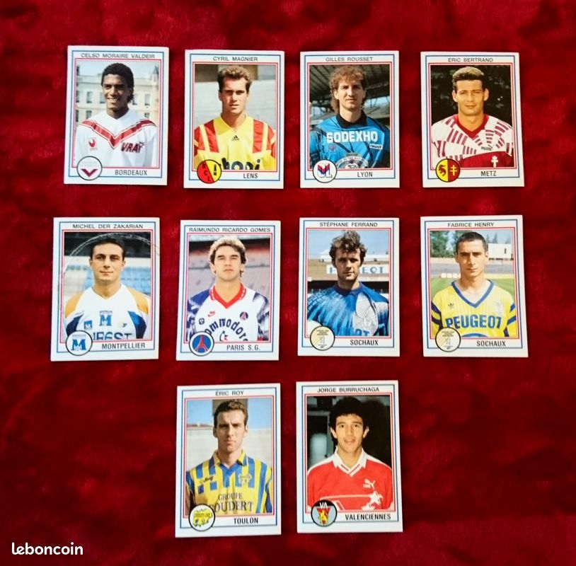 PANINI - FOOT 93 - LOT 10 Images / Stickers - FOOTBALL - 1993 - Collection