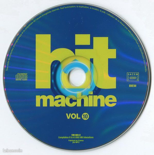 CD Hit Machine Vol. 10 (C452) - CD - Musique