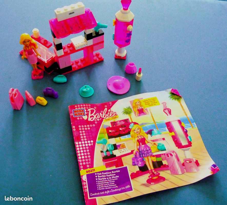 Lego Barbie fille rose magasin mega blocks tbe - Jeux & Jouets