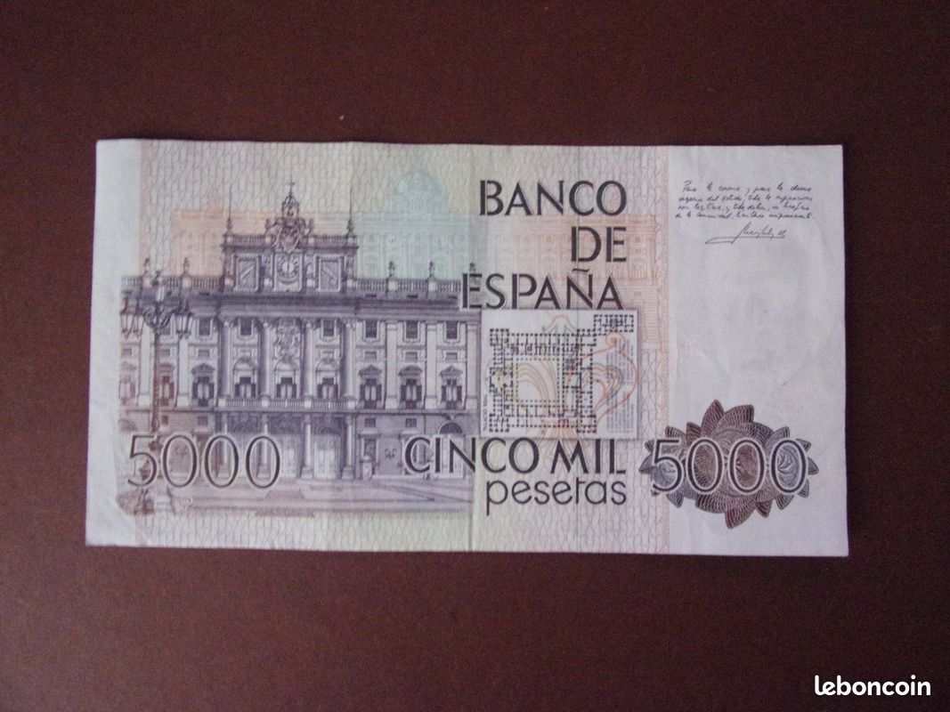 Lot de 4 billets de la banque d'Espagne pour SevJ - Collection